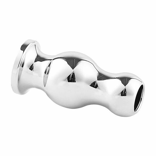 Анальная пробка тоннель, металлический сквозной расширитель.