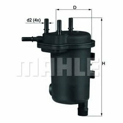 Фильтр топливный Knecht/Mahle KL 632D для Nissan Juke (2010-н. в.), Nissan Note (2005-2013), Nissan NV200 (2010-н. в.)