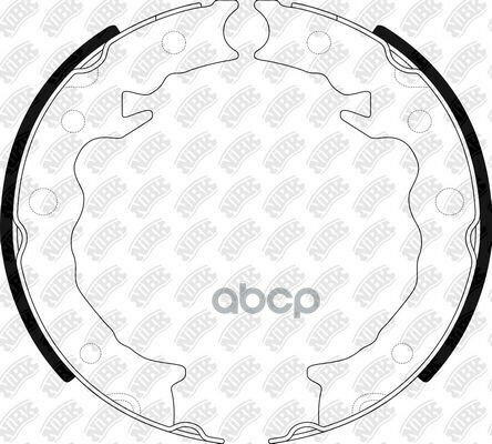 FN0685_колодки барабанные ручника! Subaru XV/Impreza/Forester 1.6/2.0/2. D 11> NiBK арт. FN0685