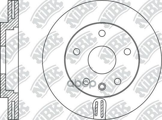 Диск тормозной CHEVROLET Orlando OPEL Astra J (R16) передний (1шт.) NIBK NiBK арт. RN34003
