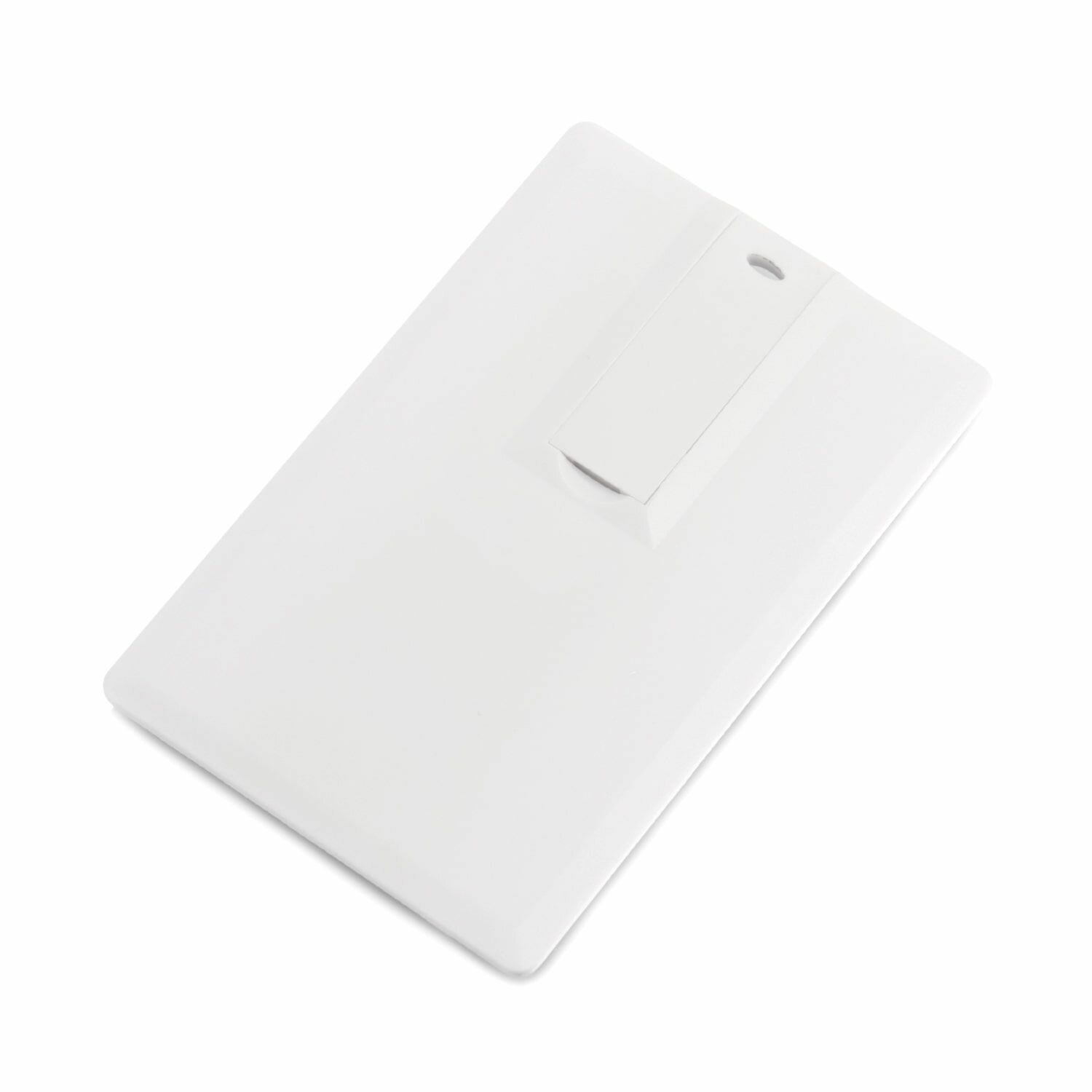 Флешка Визитка Plastic card, 4 ГБ, белая, арт. F03/2