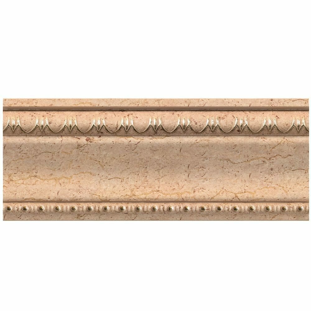 Багет Cosca Плинтус Потолочный 60 Топаз T60(2)/BR4-1 Д240Ш18хВ6см / Коска.