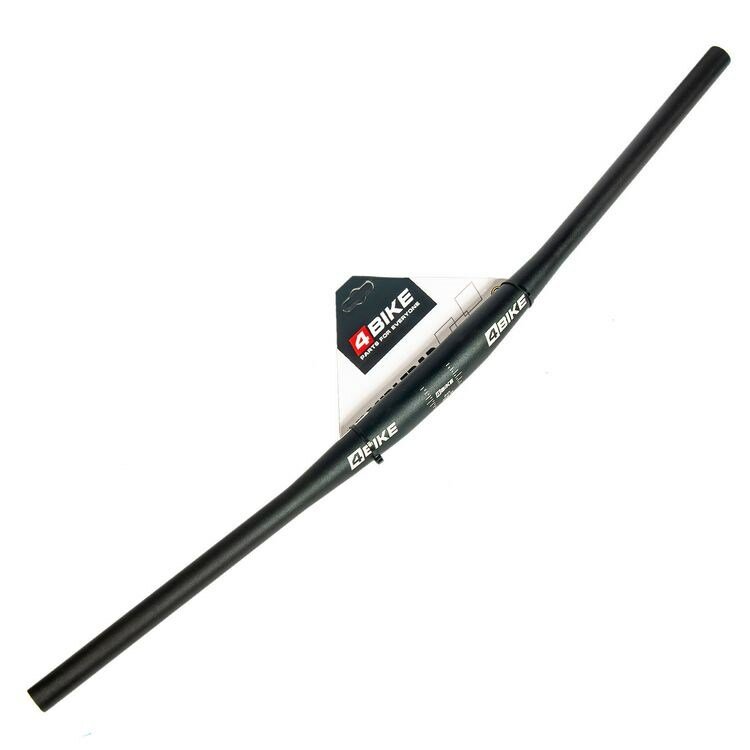 Руль "4BIKE" алюминиевый МТБ MTB-AL-3700BT, W:780*6°, D:35, индивидуальная упаковка, чёрный