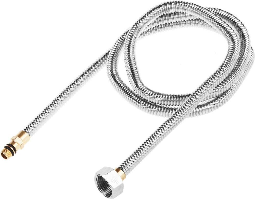 Сильфонная подводка для смесителей ЗУБР укороченная, d1/2, 1.2 м, гайка-штуцер 51012-120