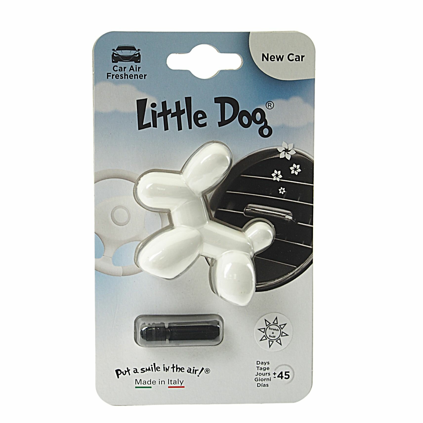 Ароматизатор воздуха ED0202 Little Dog (Новая машина) на дефлектор, 3D-Polymer Drive Int