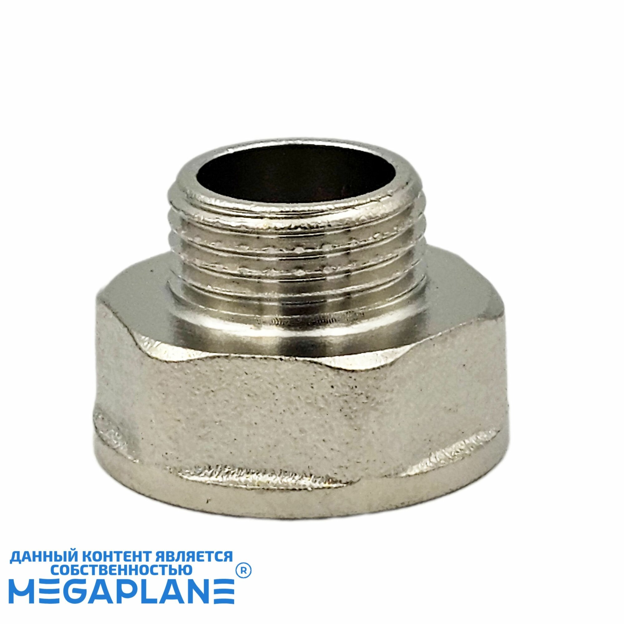 Переходник 1/2" вн.-3/8" нар. никелированная латунь TIM SFM028N