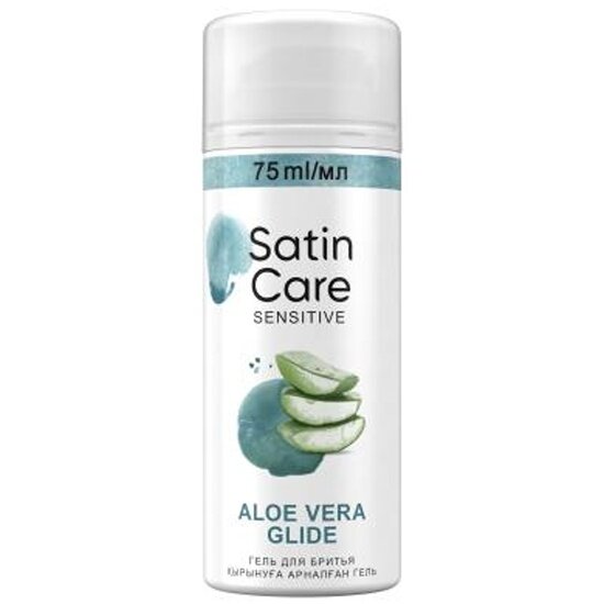 Гель для бритья Gillette Satin Care Aloe Vera Glide, для чувствительной кожи, 75 мл