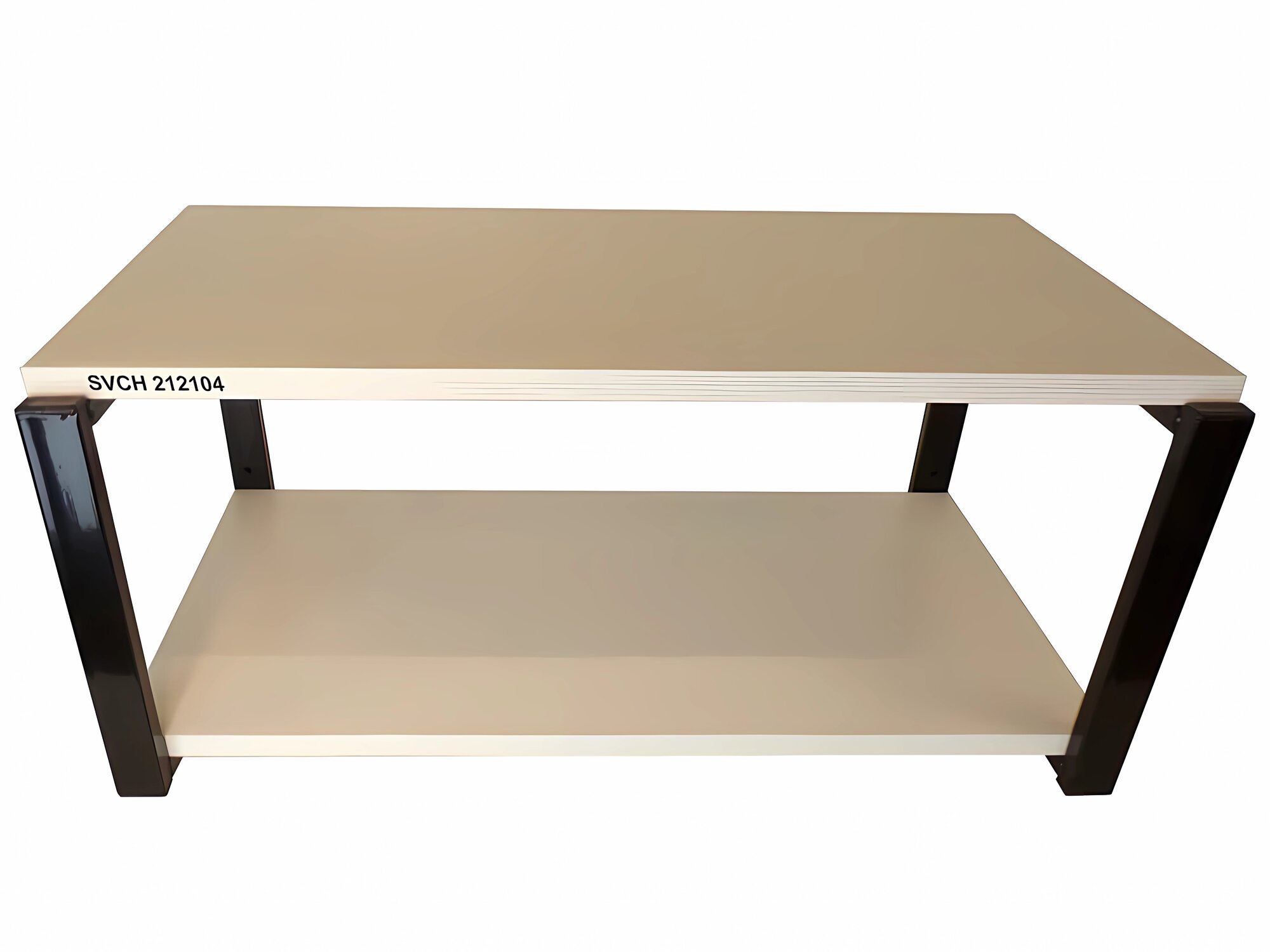 Полка для микроволновки GARROSS "SIBERIA 212104", две полки 30х60 см, высота 27 см, каркас чёрный, цвет полок сосна