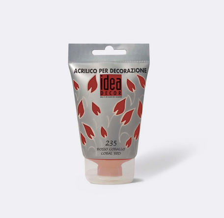 Краска акриловая Maimeri Idea Decor Красный коралл / 110мл