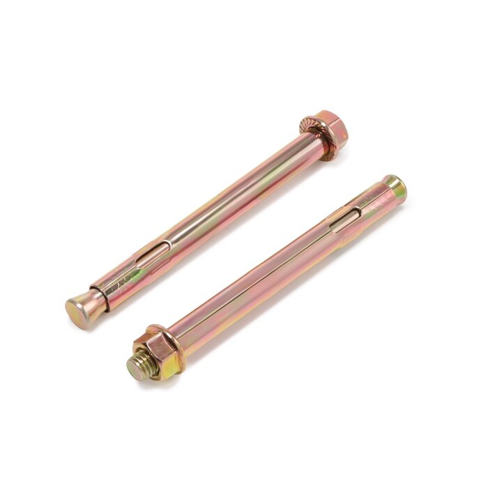 Анкерный болт тундра, с гайкой, оцинкованный, 12×130 мм, 40 шт.