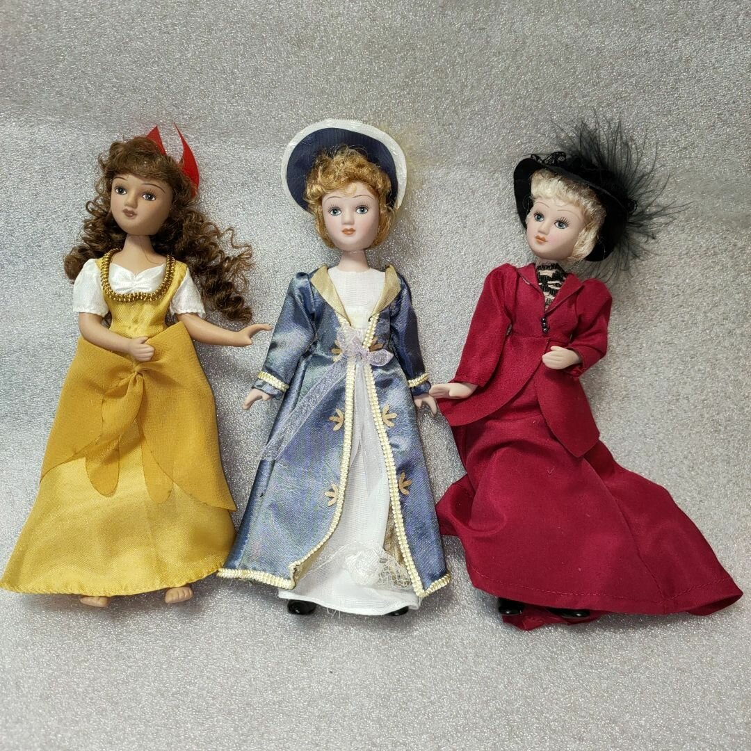 Куклы фарфоровые Деагостини Дамы эпохи Журналы № 15, 24, 101 набор