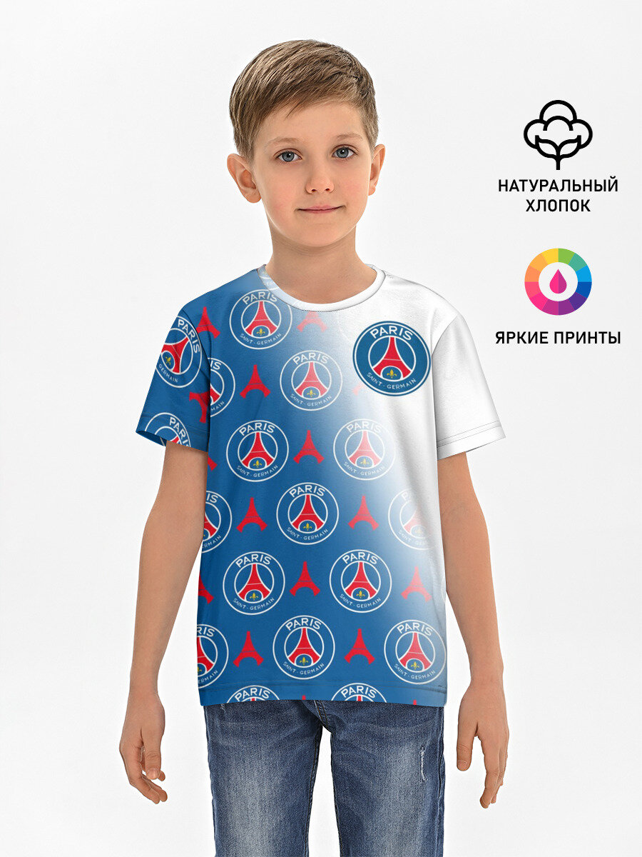 Футболка хлопковая детская ФК ПСЖ / PARIS SAINT GERMAIN