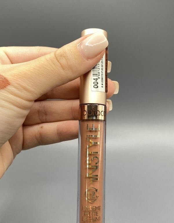 Topface Помада жидкая матовая Instyle Extreme matte Lip paint PT206 тон 004 карамельный