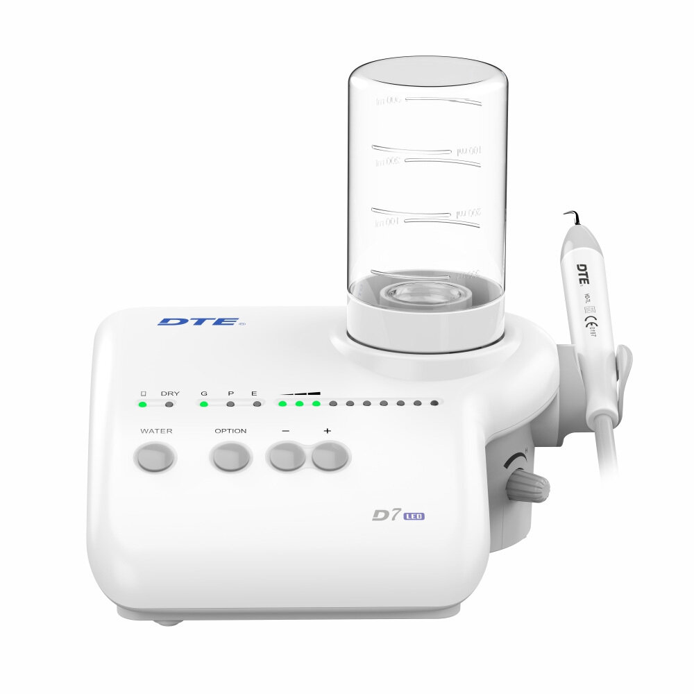 Светодиодный Ультразвуковой скалер Woodpecker DTE D7 для предотвращения стоматологических заболеваний, оптоволоконная оптика, стоматологическое оборудование для чистки