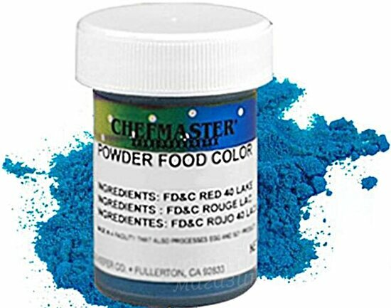 Краситель сухой Синий (бриллиантовый) Blue жирораств. Chefmaster, 3 гр. (Набор из 3 шт.)