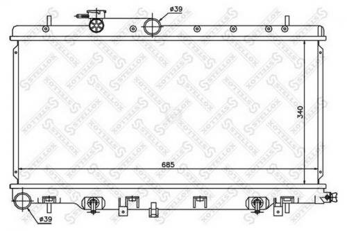 Радиатор акпп subaru legacy impreza Stellox 10-25144-SX Saab: 32010839 32007315. Subaru: 45111AE000 45111AE001