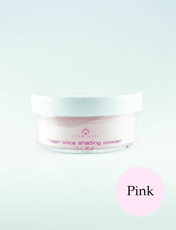 Акриловая пудра прозрачно-розовая для наращивания ногтей 45 г