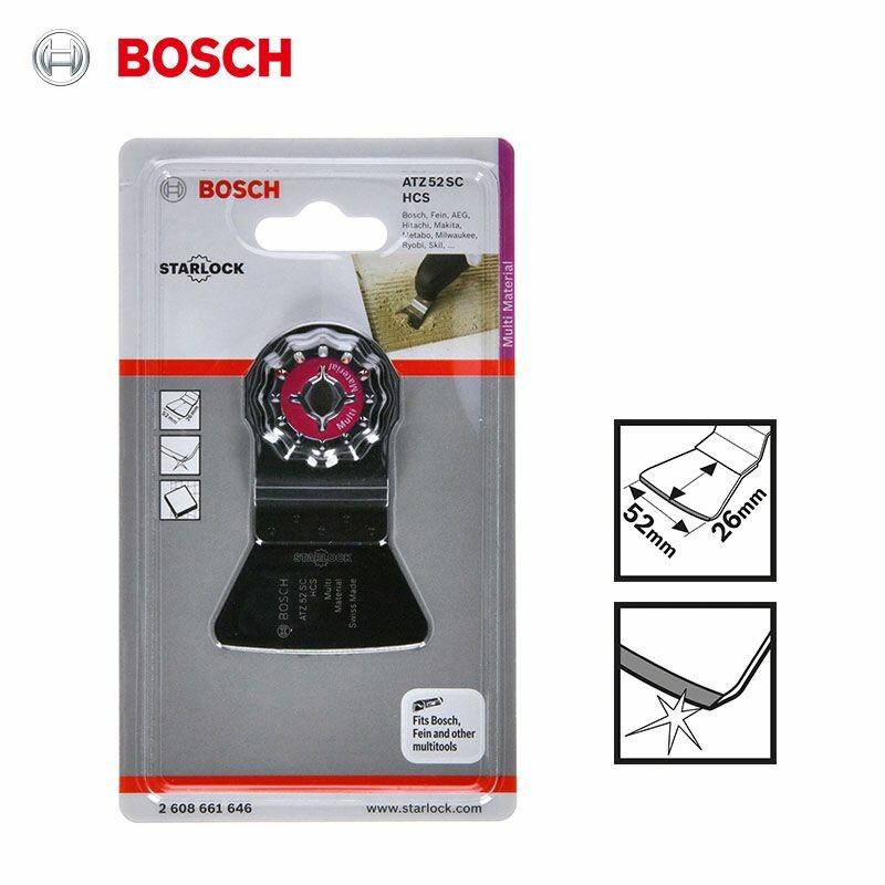 Жесткий скребок Bosch Star Lock ATZ 52 SC для всех мультиинструментов Bosch PMF