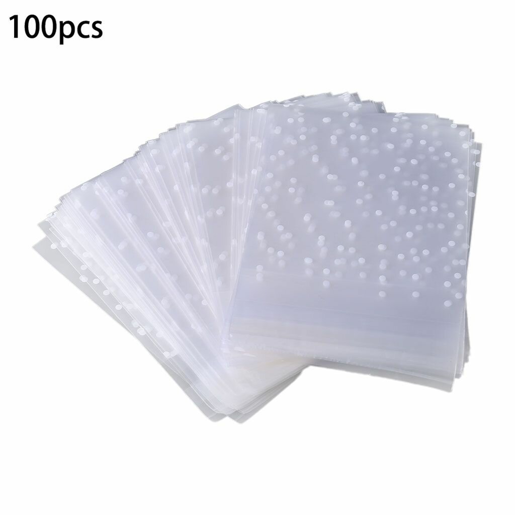 Самоклеящийся пакет для печенья и конфет в горошек, легко рвущаяся упаковка, Подарок для Лунного пирога