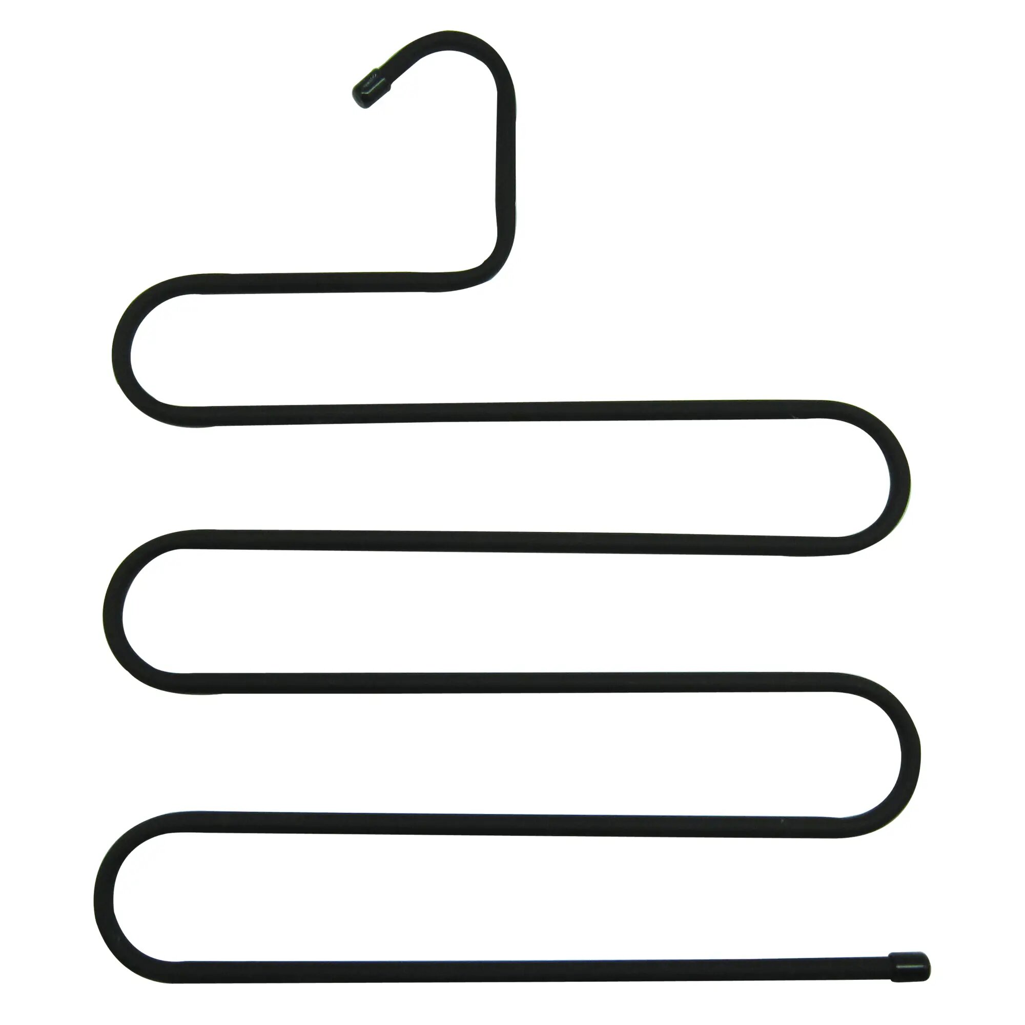 Вешалка для брюк Spaceo 31 см металл с покрытием soft touch цвет чёрный