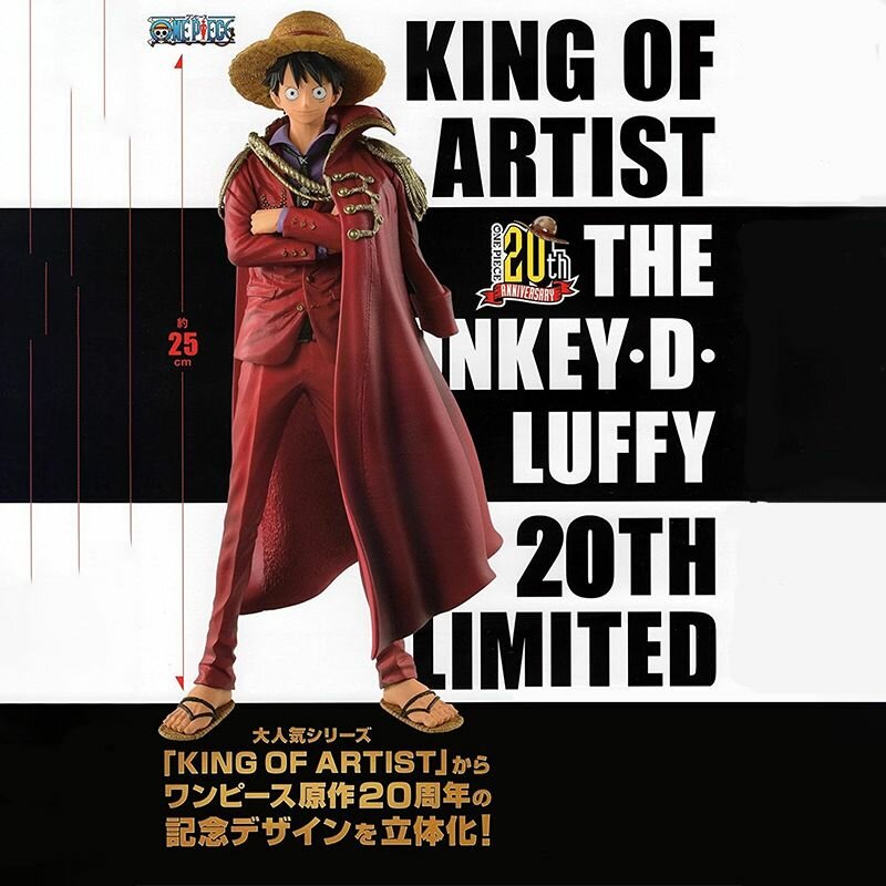 One Piece Monkey D. Луффи, издание, посвященное 20-летию, в красном цвете