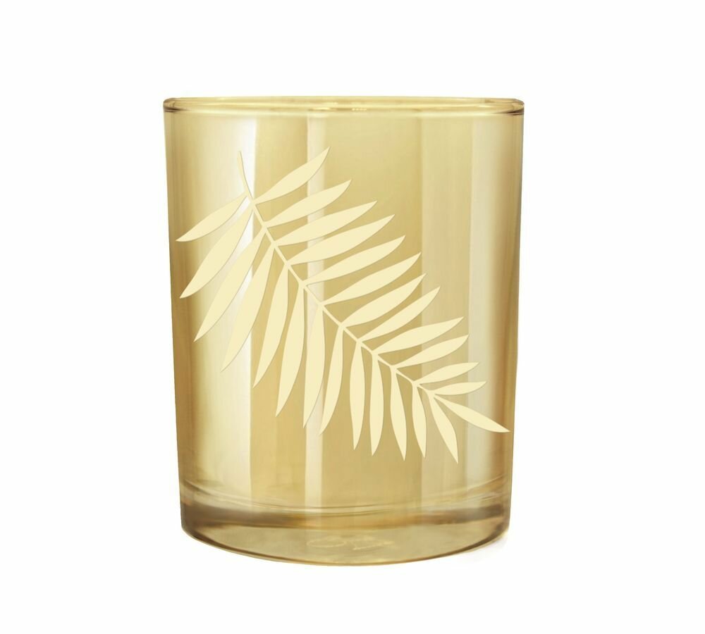 Набор бокалов для виски Папоротник Янтарь стекл. 255мл 6шт Promsiz