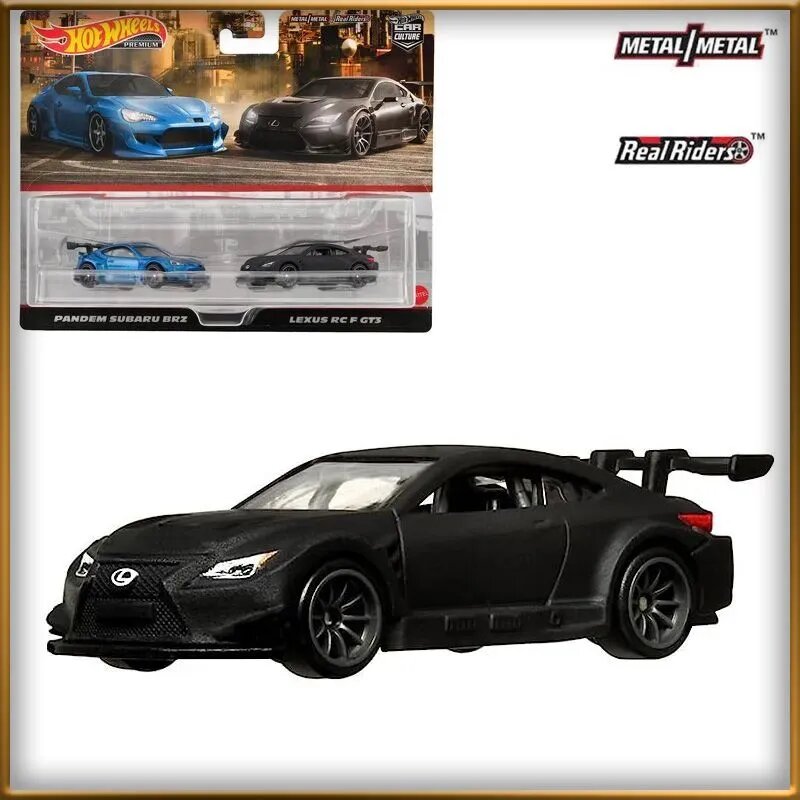 Hot Wheels Car Culture Premium Масштабная модель 1/64 PANDEM SUBARU BRZ & LEXUS RC F GT3 Металл — фото 1