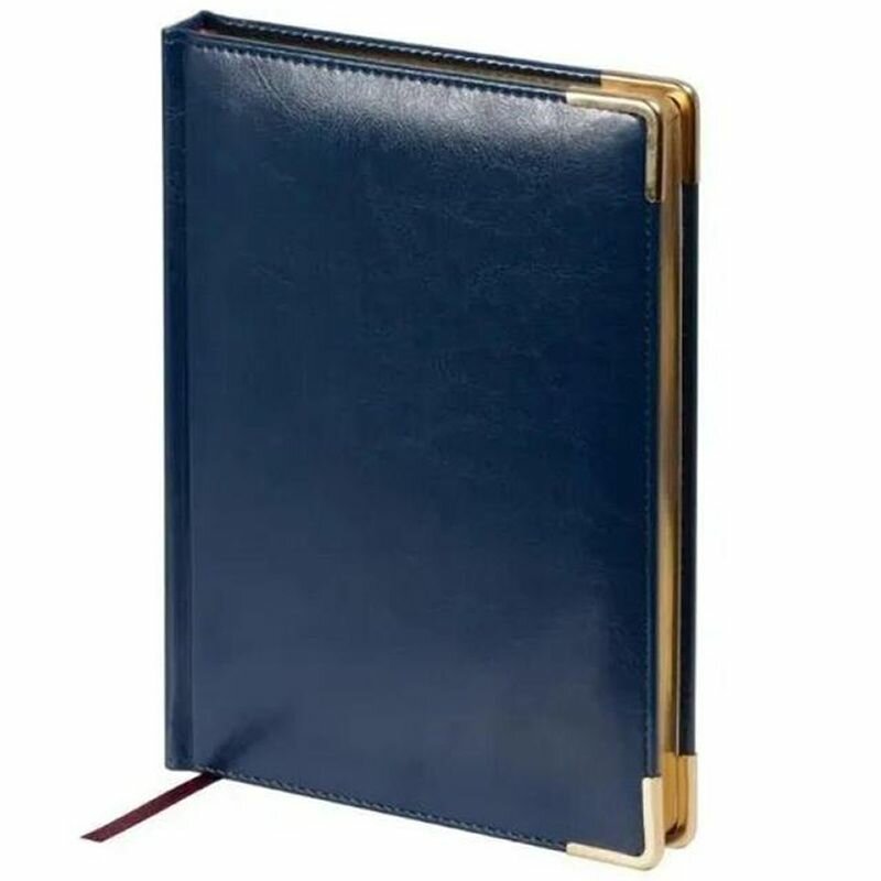 Ежедневник недатированный Attache А5+, 145х205 мм, Sidney Nebraska, синий (3-128/14)