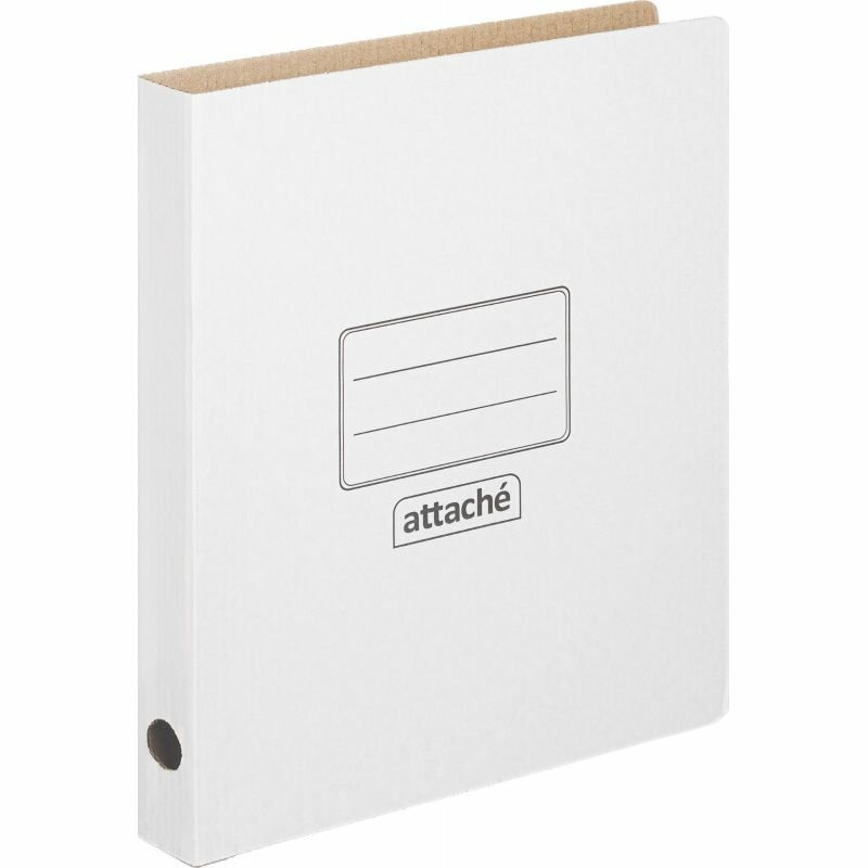 Папка скоросшиватель Attache гофрокартон, 30 мм, белый