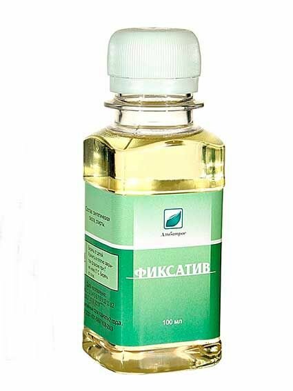 Фиксирующий лак Альбатрос прозрачный, для художественных работ, 100 мл