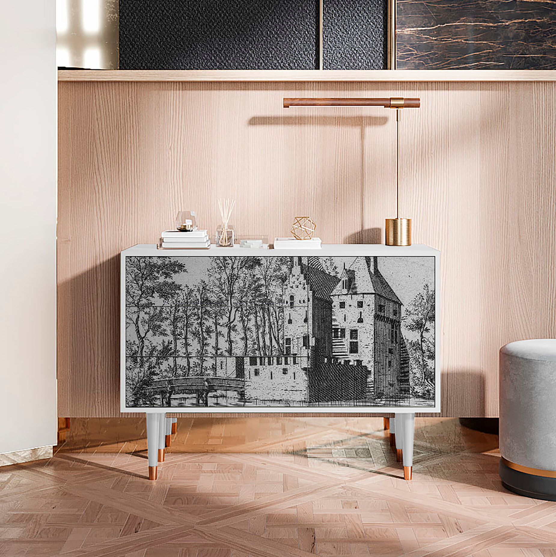 Комод - STORYZ - S3 Castle by Pieter Breugel, Размер - 115 x 84 x 41 см, Цвет корпуса - , Белый