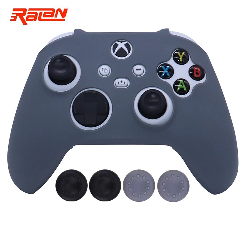 Розовый силиконовый чехол для геймпада Xbox Series S X Серый, серый