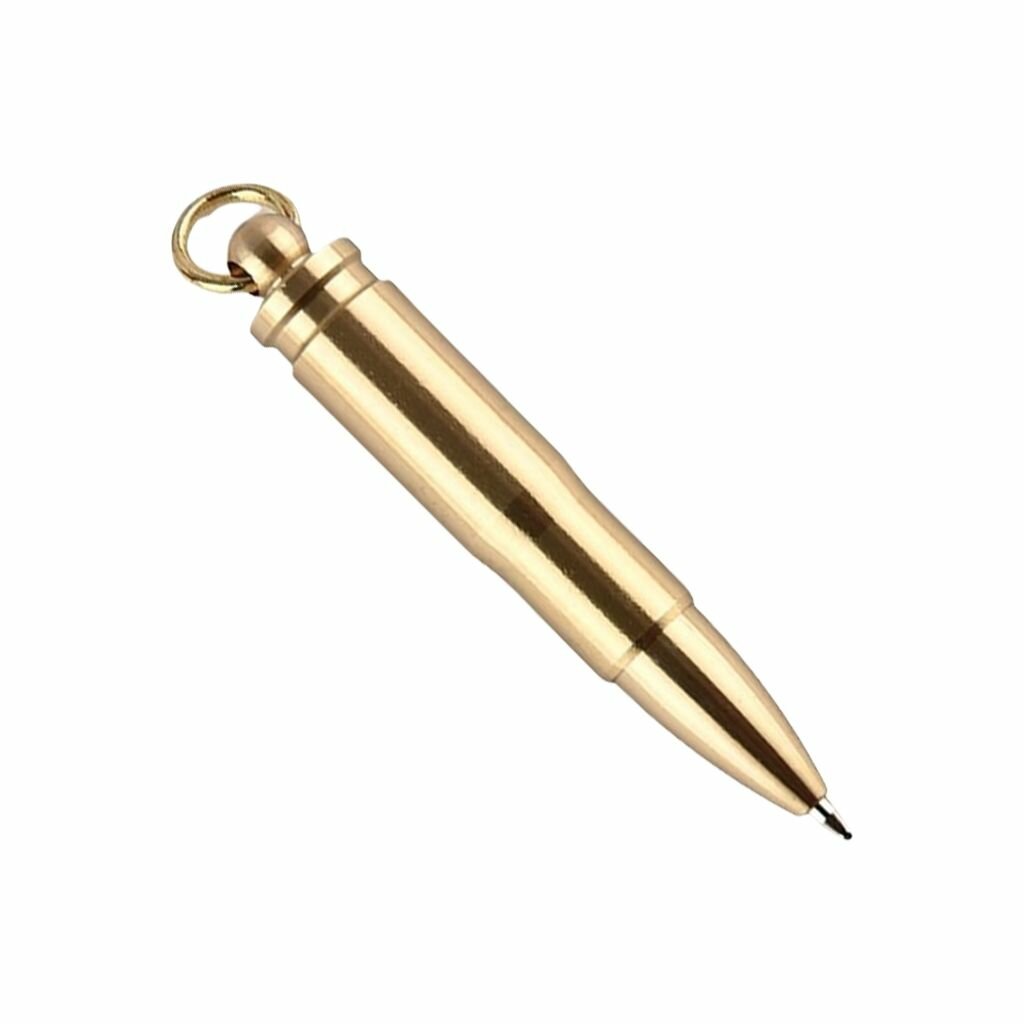 Наружные инструменты, Мини-ручка с шариковой ручкой из латуни, 1 шт.