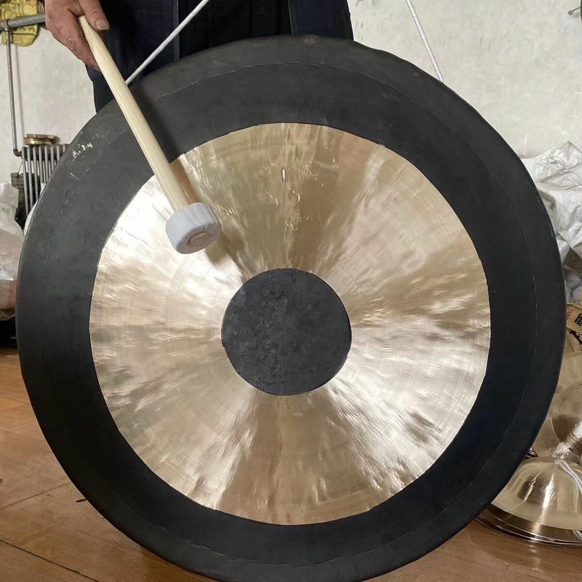 Гонг Гонг 40 см Деревянная Подставка И Традиционный Китайский Ударник По Фен-Шуй *1