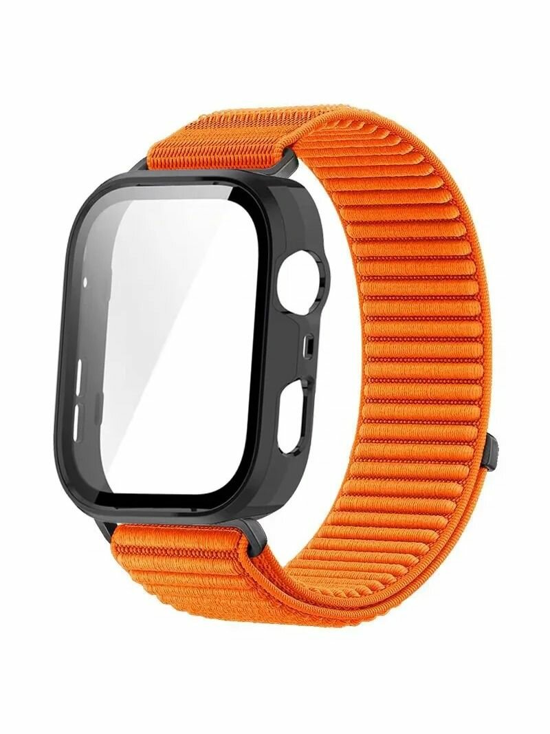 Стеклянный корпус + поле нейлоновый петельный ремень для Huawei Watch Fit 4/4 Pro