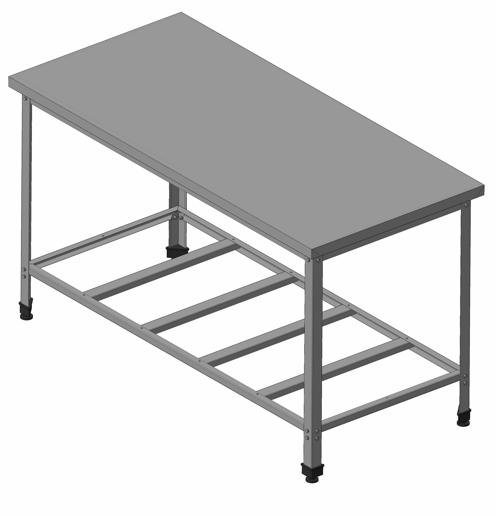 Стол центральный производственный СРО-Э-15/6, нержавеющая сталь