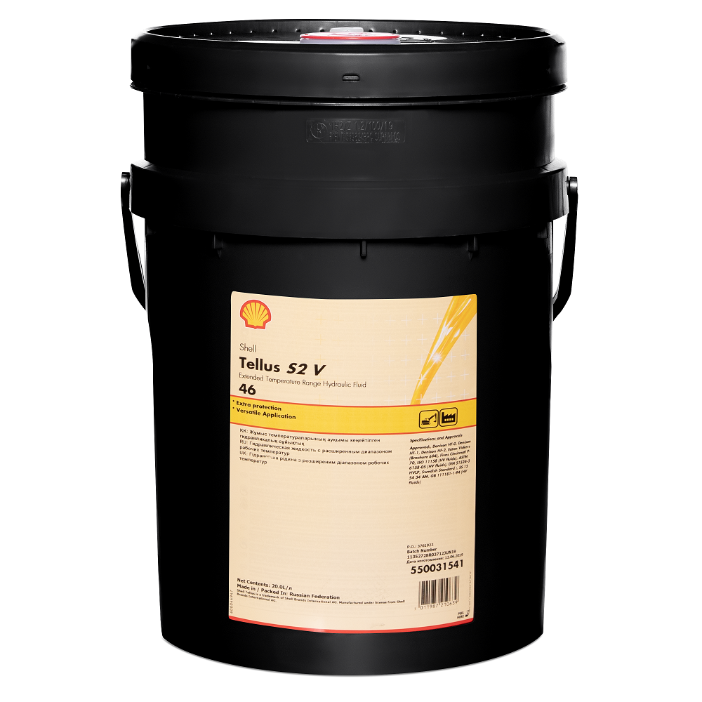 Гидравлическое Масло Shell Tellus S2 V 46 20Л