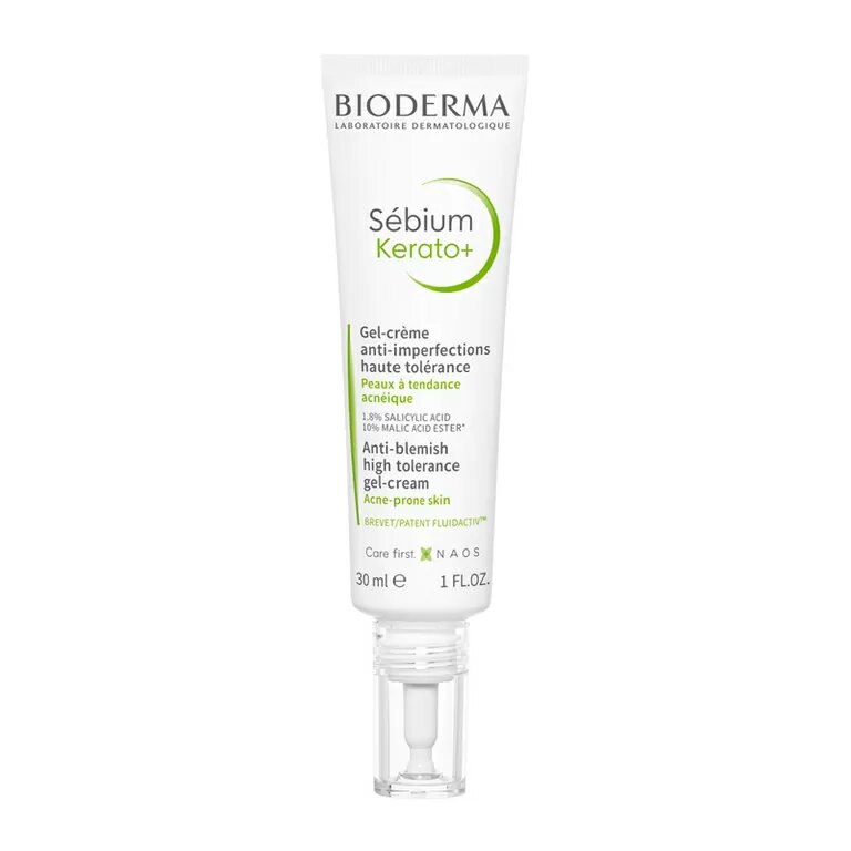 BIODERMA SEBIUM KERATO+ Anti blemish high tolerance gel-cream Себиум Гель-крем Керато+ 30 мл