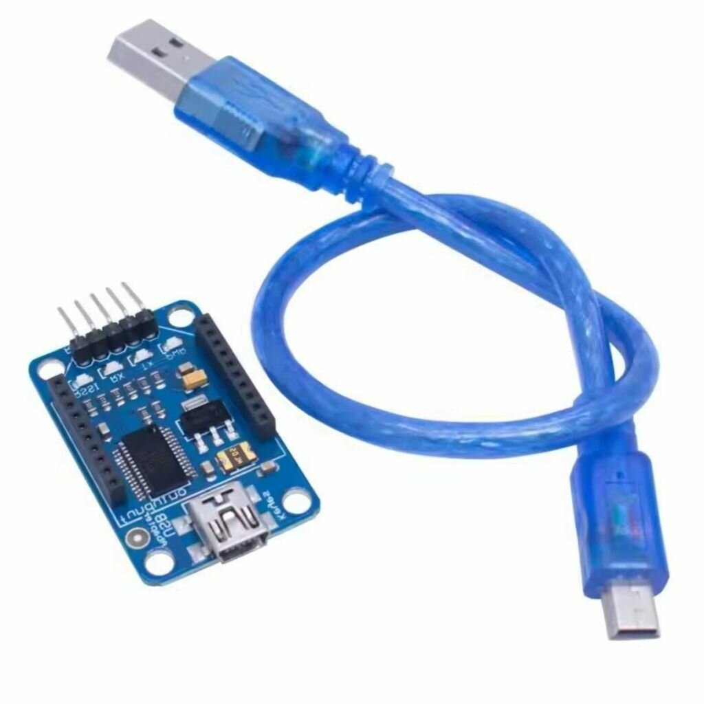 (1 комплект) Загрузчик модулей-адаптеров FT232RL USB-TTL с последовательным портом-с кабелем