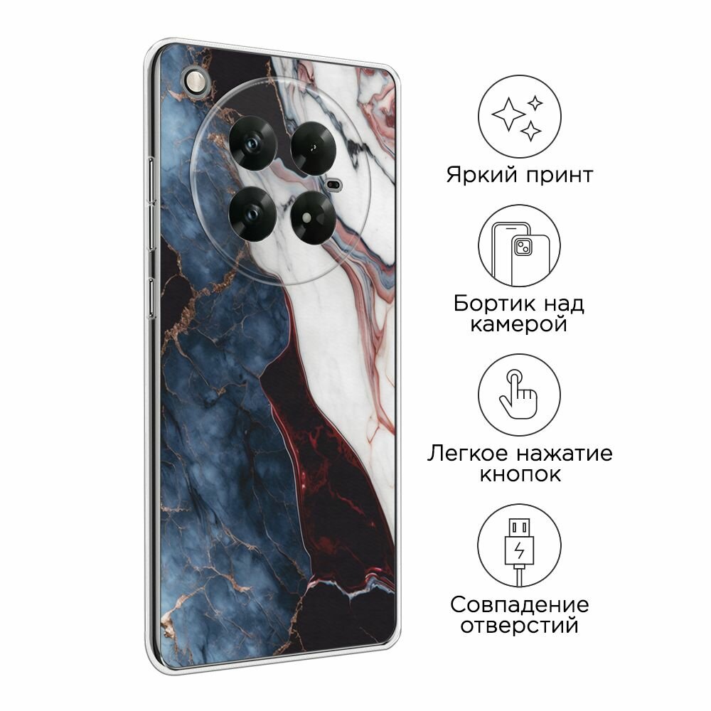 Чехол на Infinix Zero 40 5G / Инфиникс Зеро 40 5G с принтом "Благородный мрамор" — фото 1