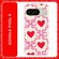 Чехол на Google Pixel 9 / Гугл Пиксель 9 с принтом "Hearts and ribbons 1 - 14 фе...