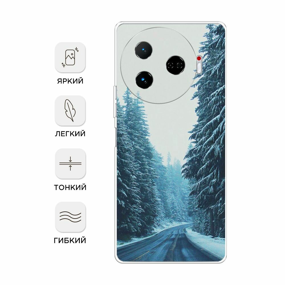 Чехол на Tecno Camon 30 Pro 5G / Текно Камон 30 Про 5G с принтом Зима 9 — фото 1