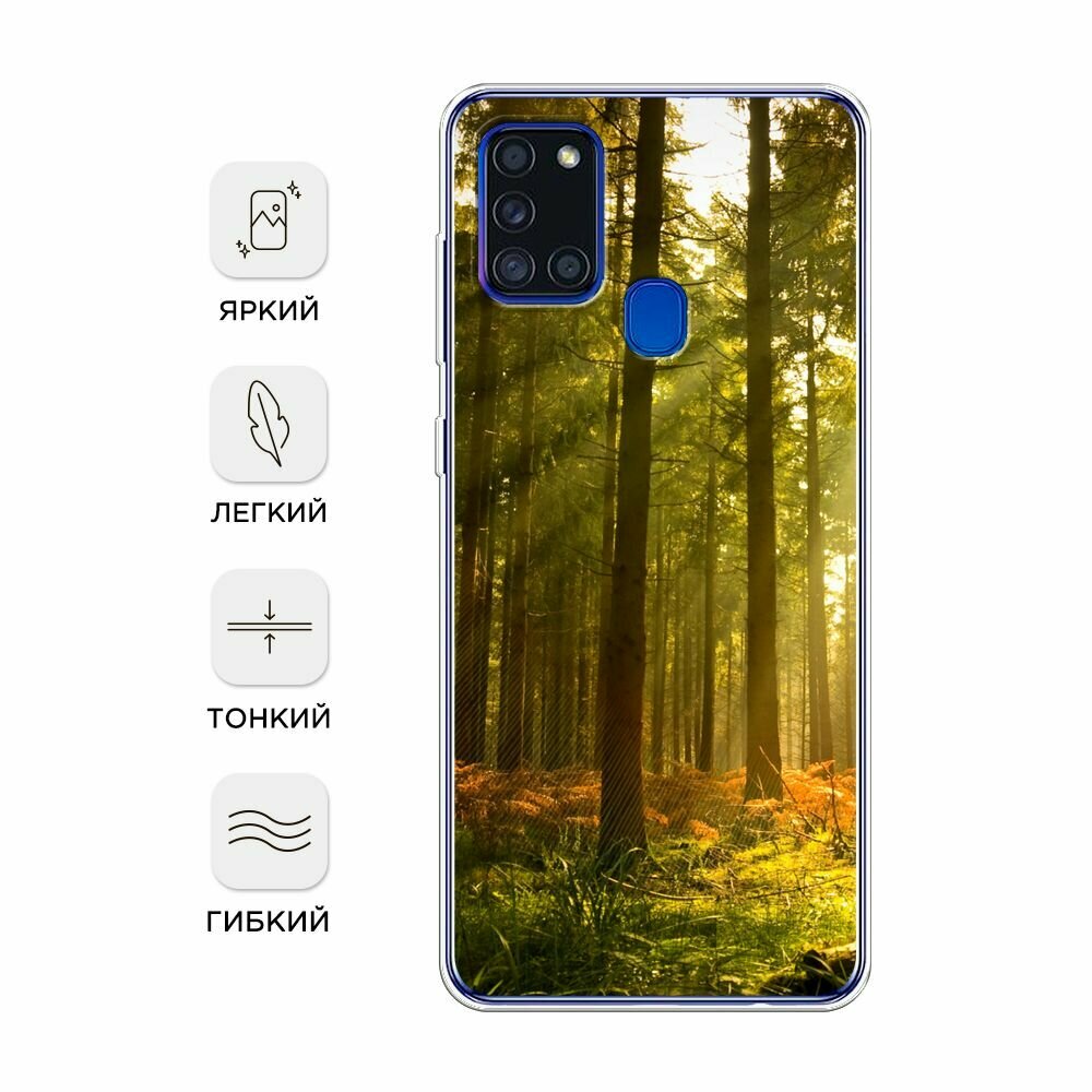 Чехол на Samsung Galaxy A21s / Самсунг Галакси A21s с принтом "Лес 7" — фото 1