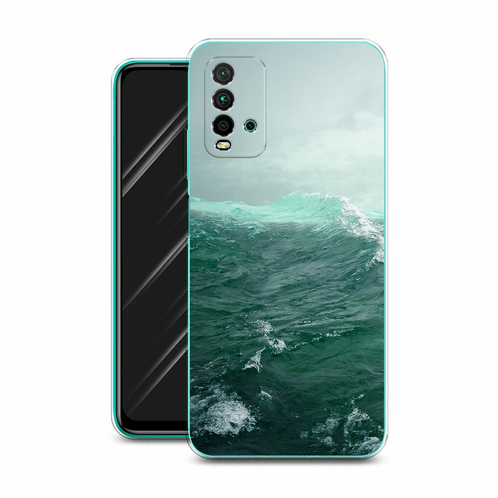 Чехол на Xiaomi Redmi 9T / Сяоми Редми 9Т с принтом "Волны 12" — фото 1