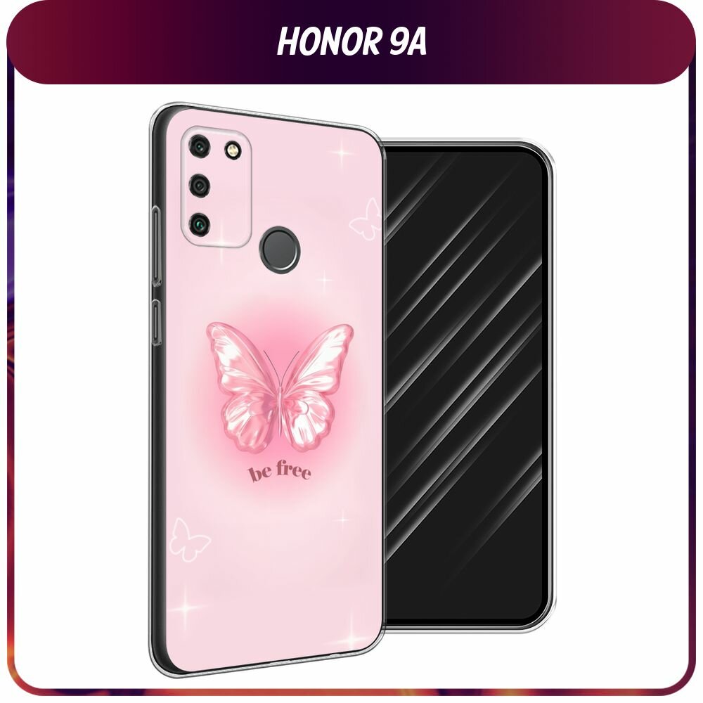 Чехол на Honor 9A / Хонор 9А с принтом "Be free butterfly 1"
