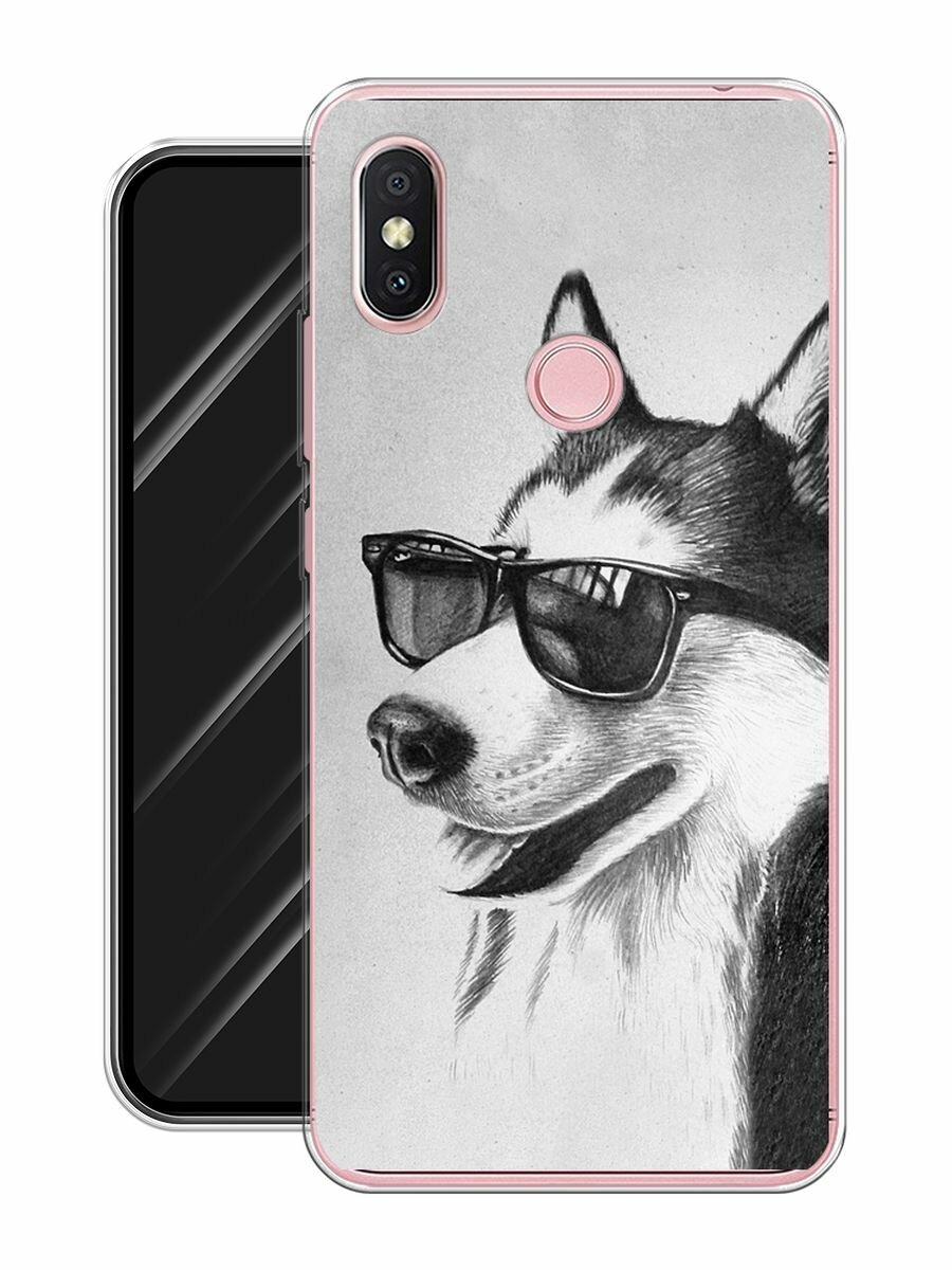 Чехол на Xiaomi Redmi S2 (Redmi Y2) / Сяоми Редми С2 (Редми Y2) с принтом "Крутой Хаске" — фото 1