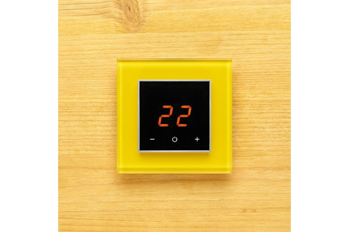 Терморегулятор Aura ORTO 1023 Yellow Rich (яркий желтый) сенсорное управление