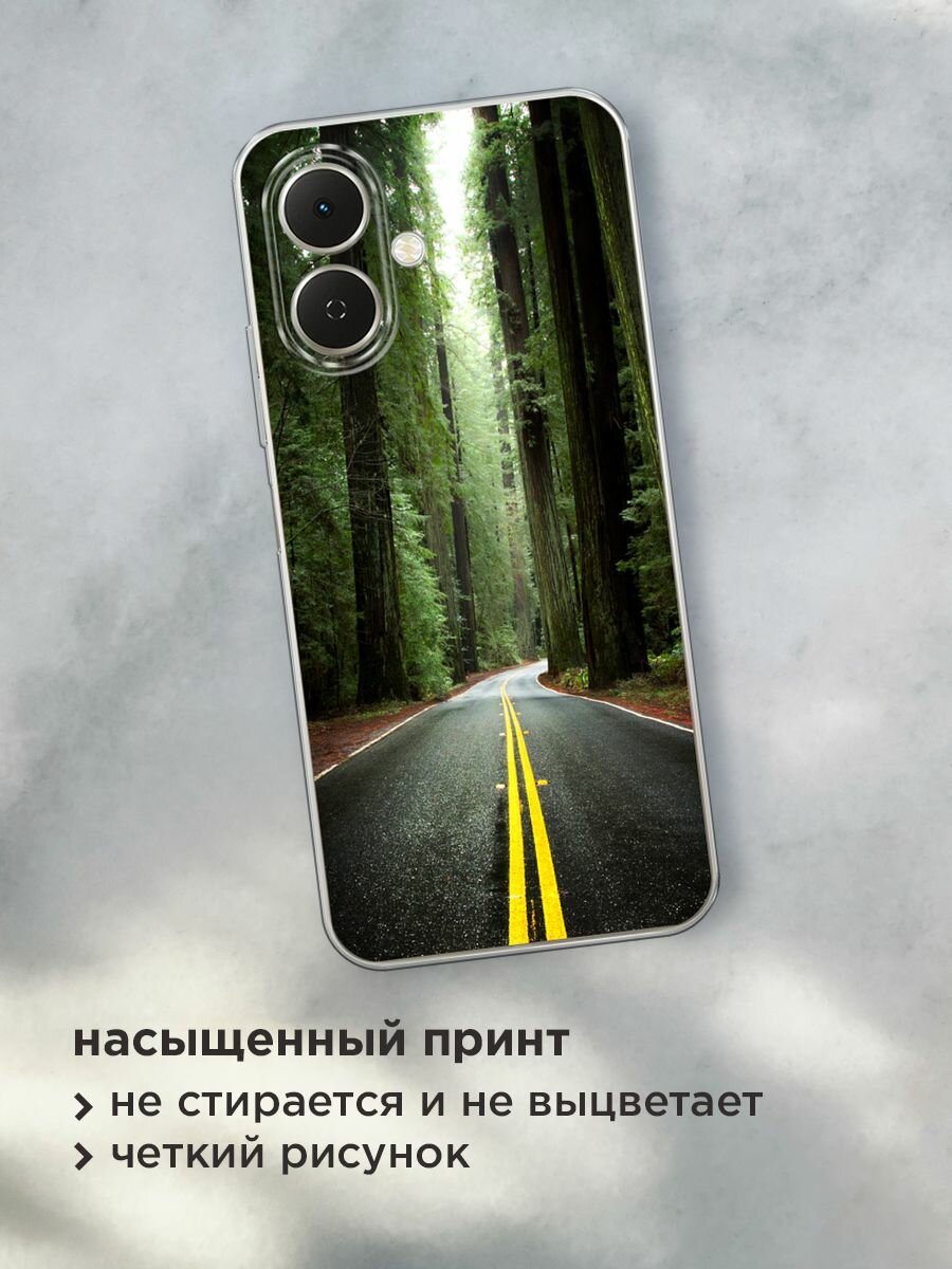 Чехол на Tecno Spark Go 2 / Текно Спарк Го 2 с принтом "Лес 17" — фото 1