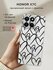 Чехол на Honor X7c / Хонор X7c с принтом "Hearts doodle black 1"