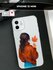 Чехол на Apple iPhone 12 mini / Айфон 12 Мини с принтом "Девушка с опавшим листо...